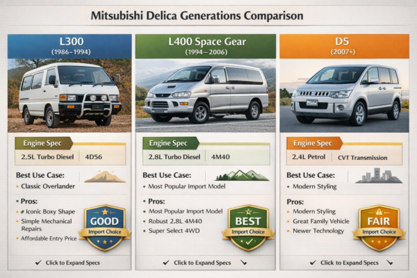 Mitsubishi Delica Import Guide | Best Delica Camper Van Models